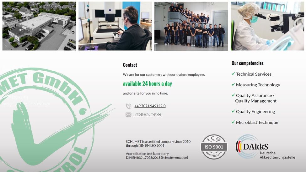 Contract measurement | Visual inspection | Downloads